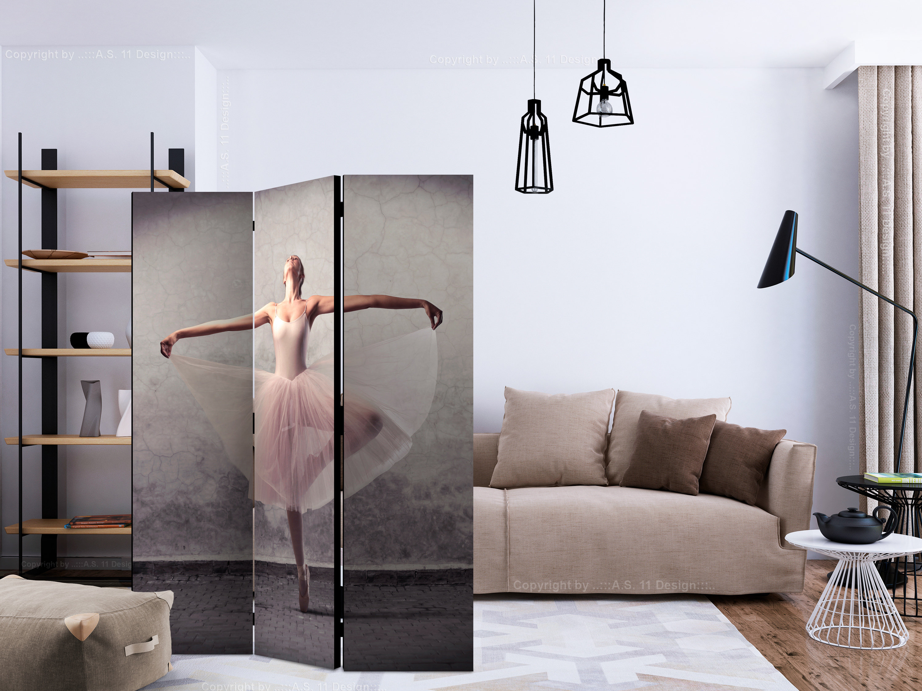East Urban Home Room Divider - Classical Dance - Poetry Without Words ...